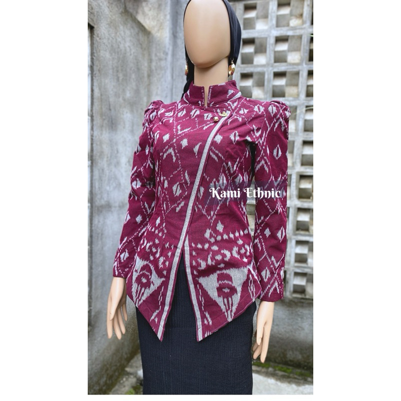 Traditional kebaya - woven clothes - woven kebaya - kabaya janggan - family uniforms - office ...