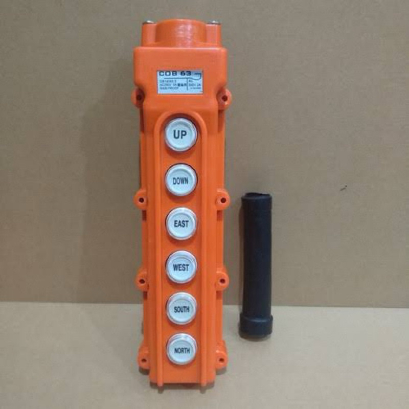 TOMBOL Hoist Push Button Switch 6 buttons COB63 COB 63 6 way 5A 5 ...
