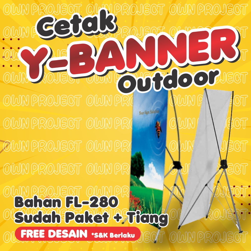 Print Y Banner 60 x 160 cm and 80x180 Custom Standing Banner Custom ...