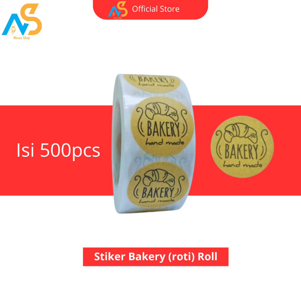 Handmade Bakery Stickers / Bread packaging label stickers contains 500 ...