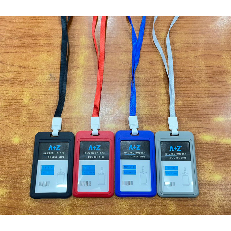 Name Tag Holder ID CARD DOUBLE SIDE A+Z / ID CARD + ID Card Strap 1 SET ...
