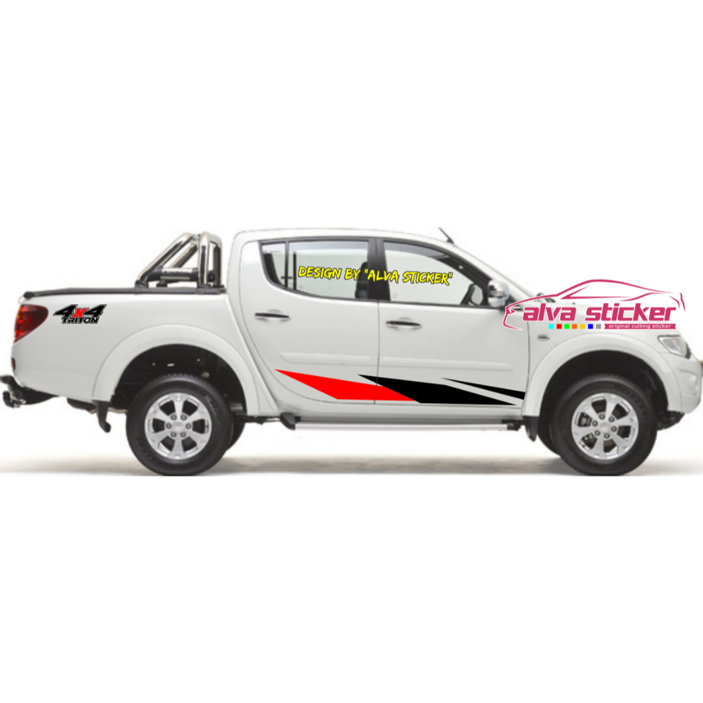 New design sticker triton sticker triton side body sticker mitsubishi ...