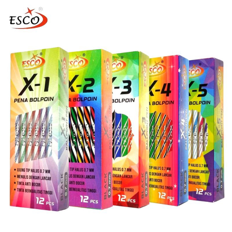 LILIN Screw Pens / Wax Pens ESCO 0.7mm X1/X2/X3/X4/X5 (12pc) | Shopee ...