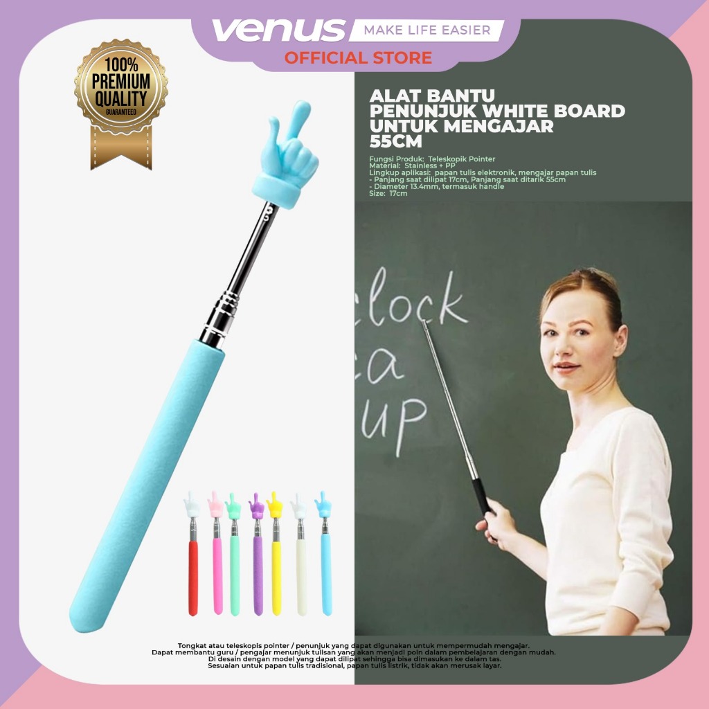 Whiteboard Pointer Stick For Teaching 55CM Telescopic Point ATK ...