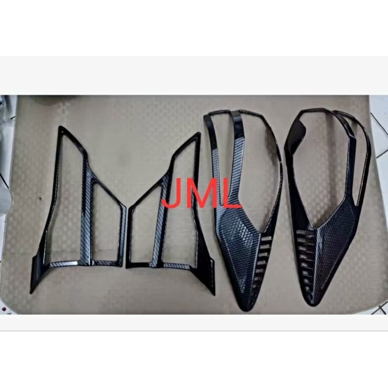 Garnish list of carbon rear lights All new rush terios 2018 - 2024 ...