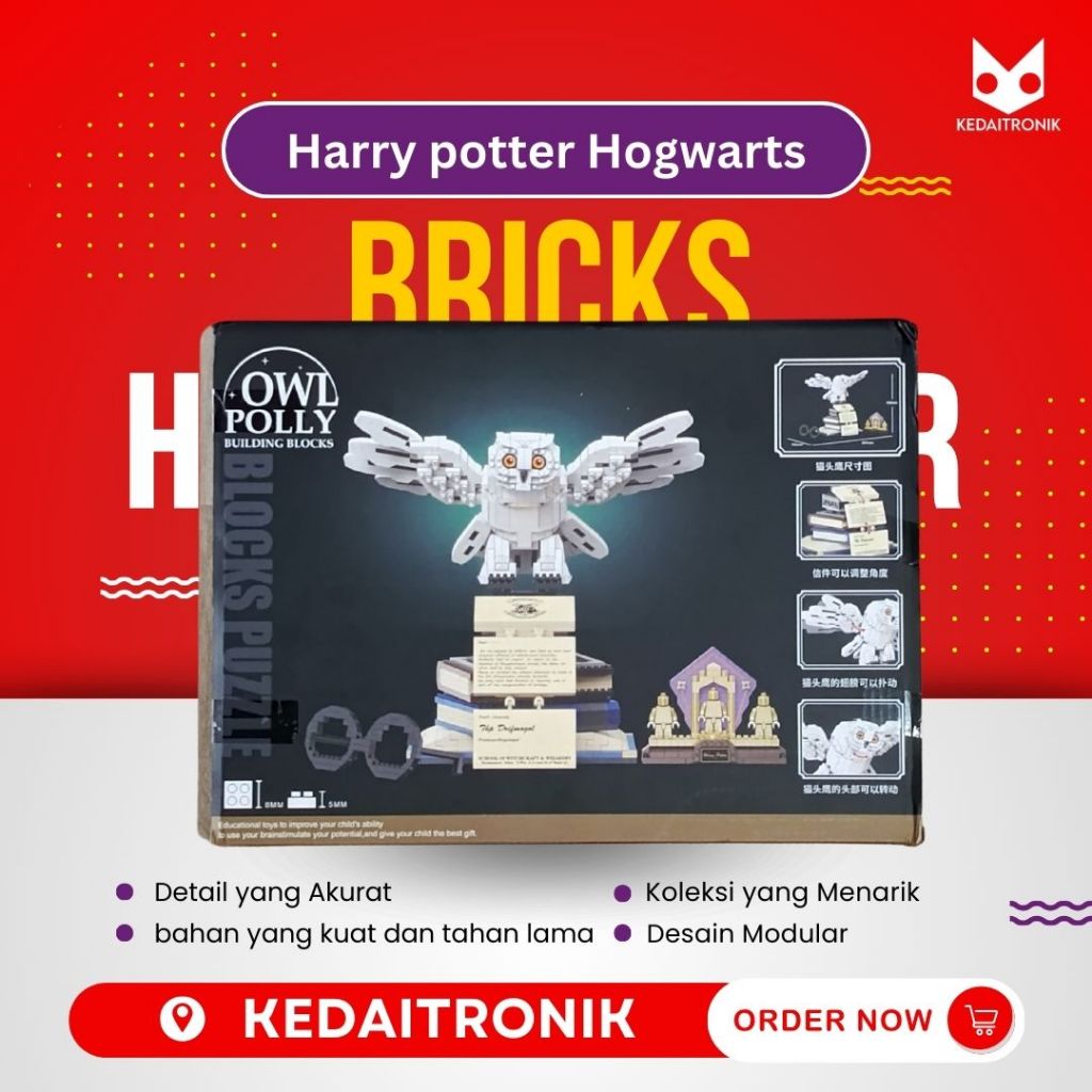 Block Brick Harry Potter Hogwarts Grimmauld Peak Dragon Hedwig | Shopee Malaysia
