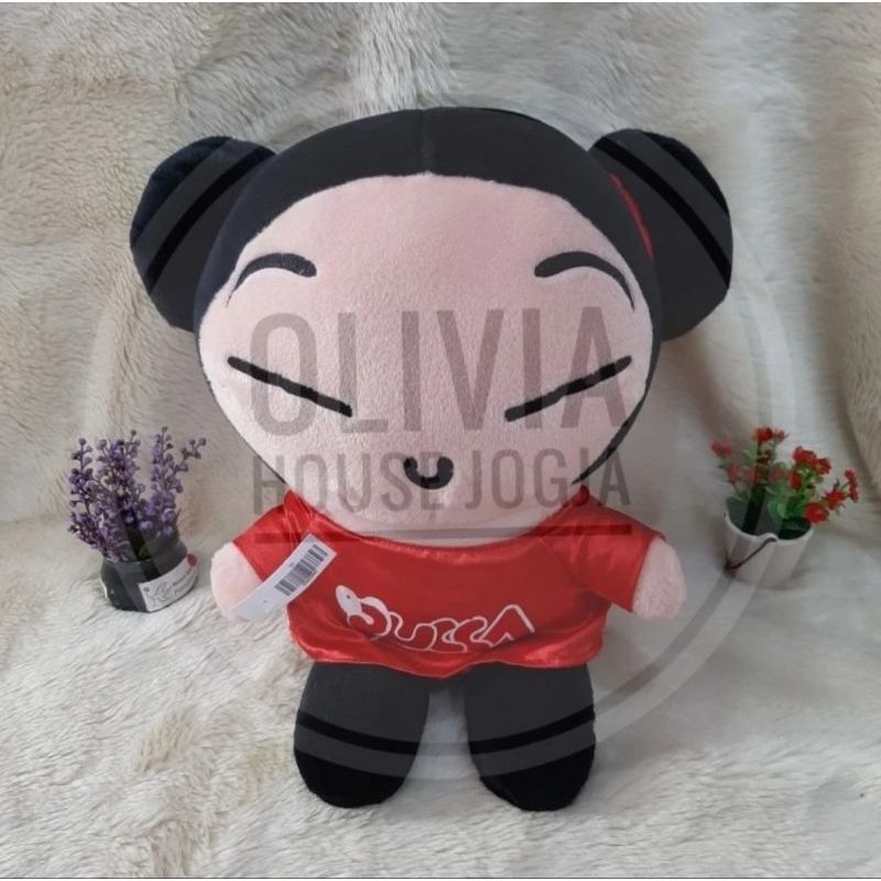 MERAH Cute Pucca Doll Pucca Doll Red Clothes Chubby Pucca Doll | Shopee ...