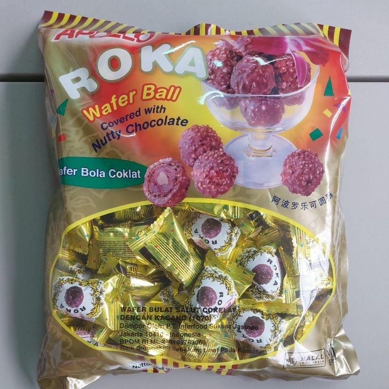 Apollo roka wafer ball 300gr / roka chocolate candy | Shopee Malaysia