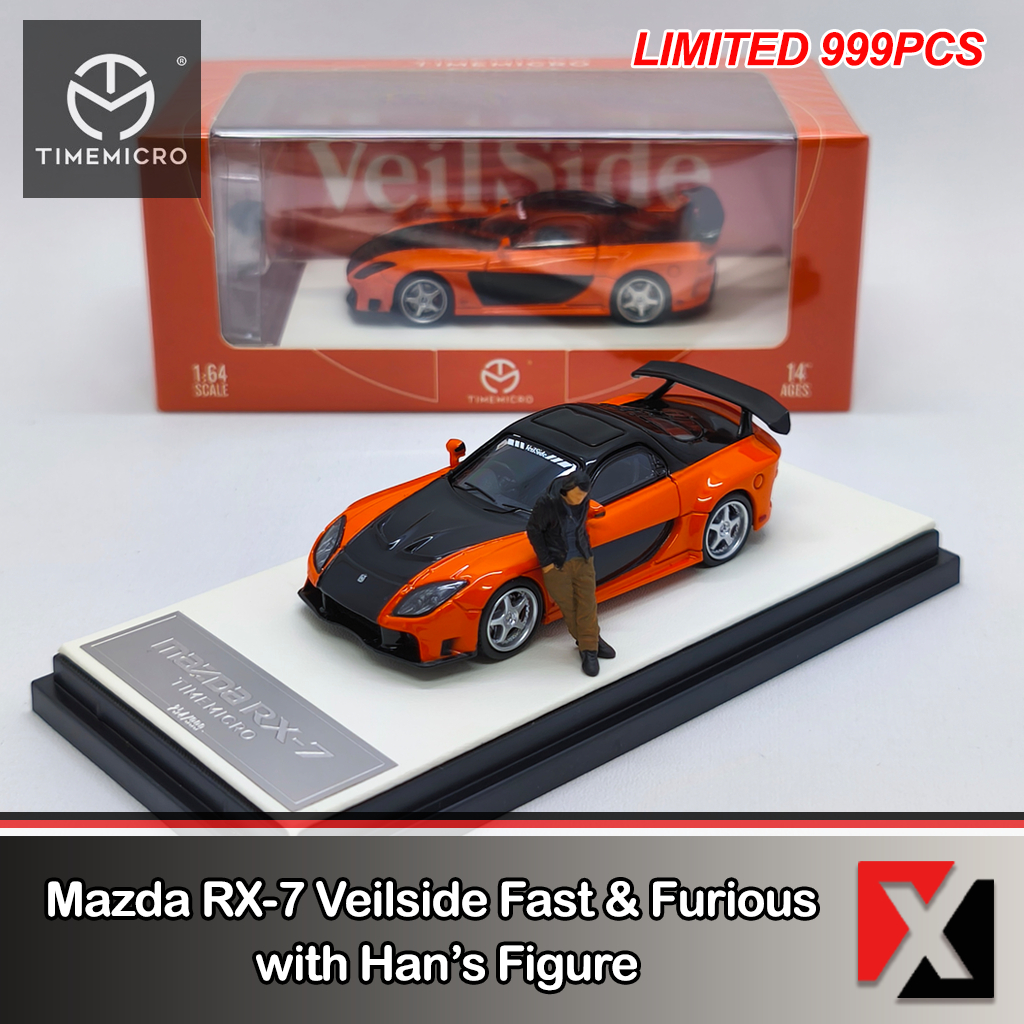 Time MICRO 1:64 Mazda RX-7 Veilside & Han Mazda RX7 Fast and Furious ...