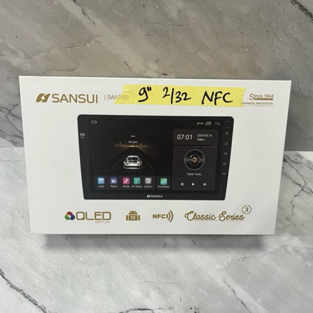 Sansui Classic Gen 3 NFC android 9 car TV Headunit ready | Shopee Malaysia
