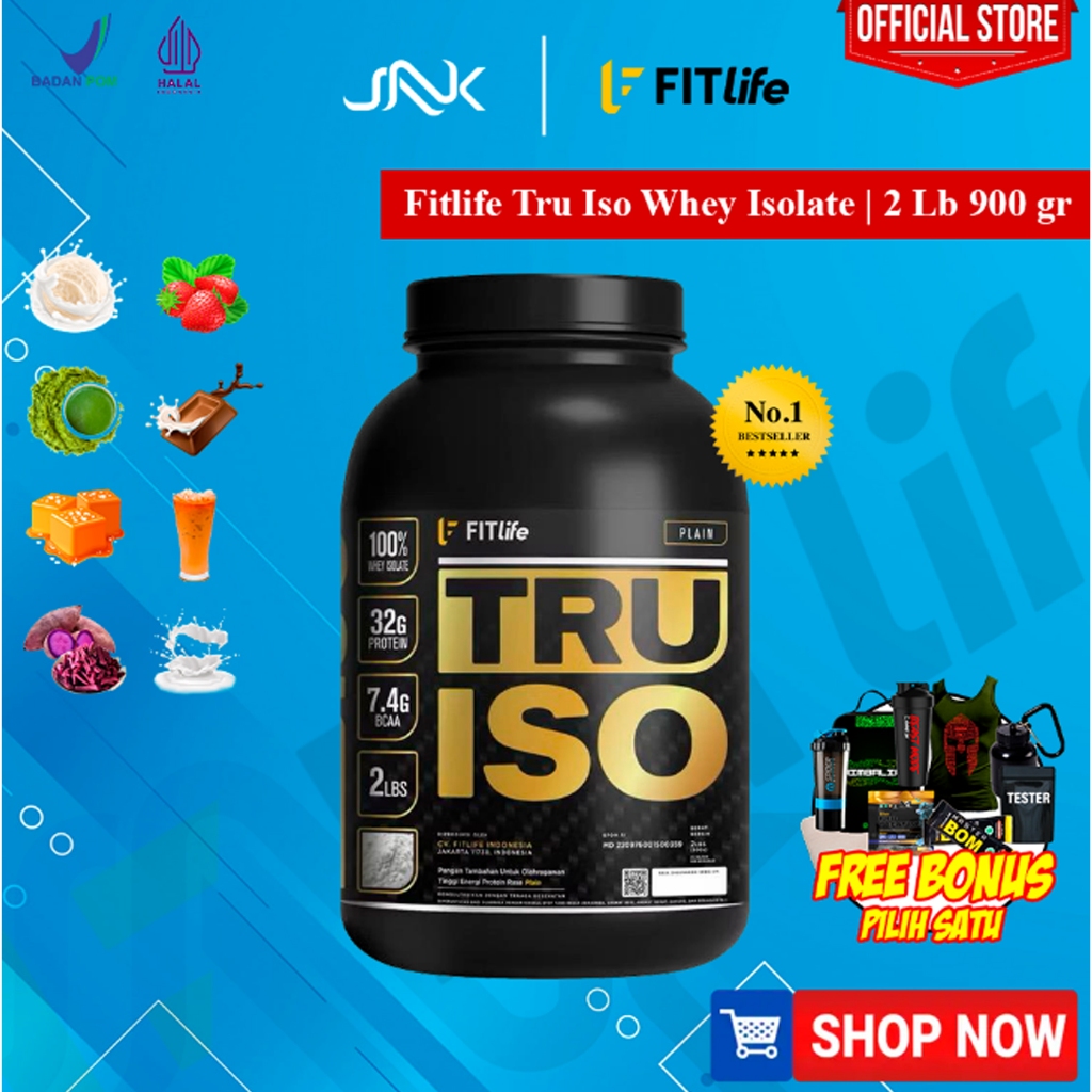 FITLIFE TRUISO 900 gr 2 Lb | Pure Whey Protein Isolate WPI Diet Cutting ...