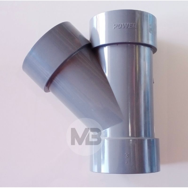 Pralon PVC Y-Branch Pipe Connection 3" Inch Type D Rucika Power l ...