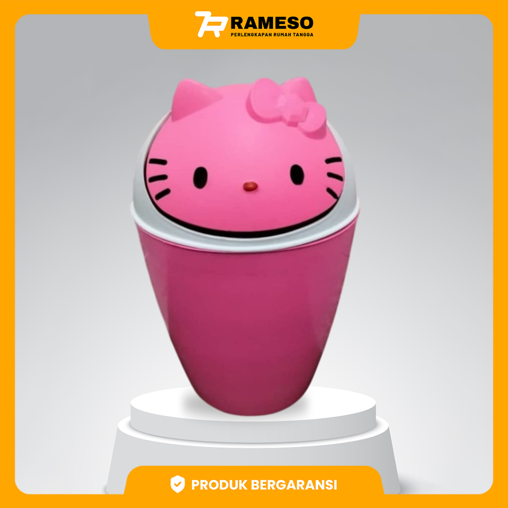 Rameso HELLO KITTY CHARACTER TRASH CAN / CUTE TRASH CAN / TRASH CAN ...