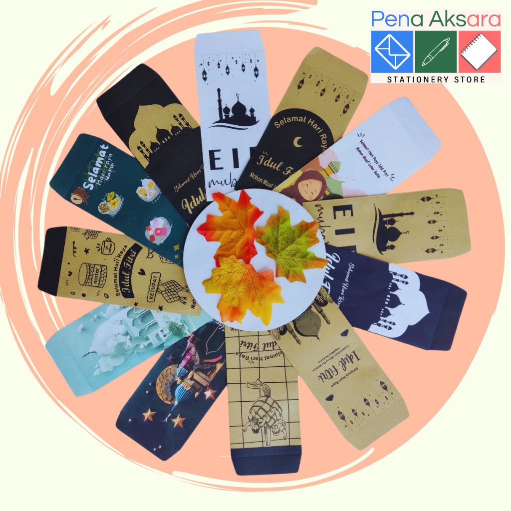 Lebaran Envelopes Contains 10 Idul Fitri Envelopes Long Lebaran Angpau ...