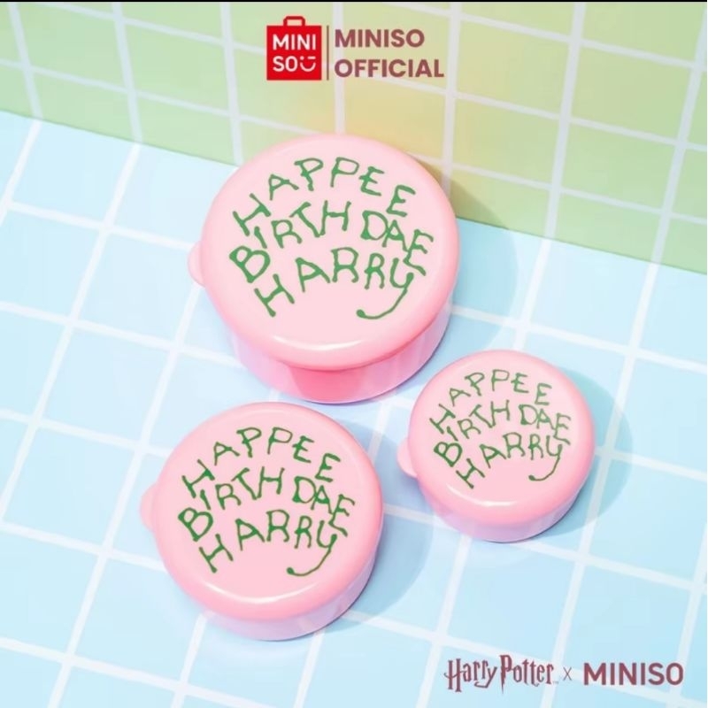 Hbd Lunch box contains 3 Harry Potter x Miniso | Shopee Malaysia