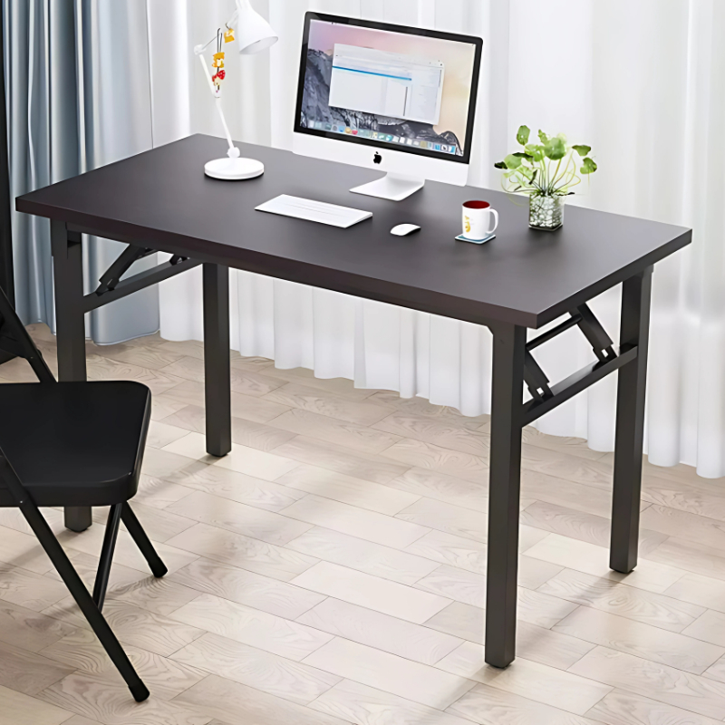 Wooden Folding Table Office Desk Study Desk Folding Work Desk Laptop ...
