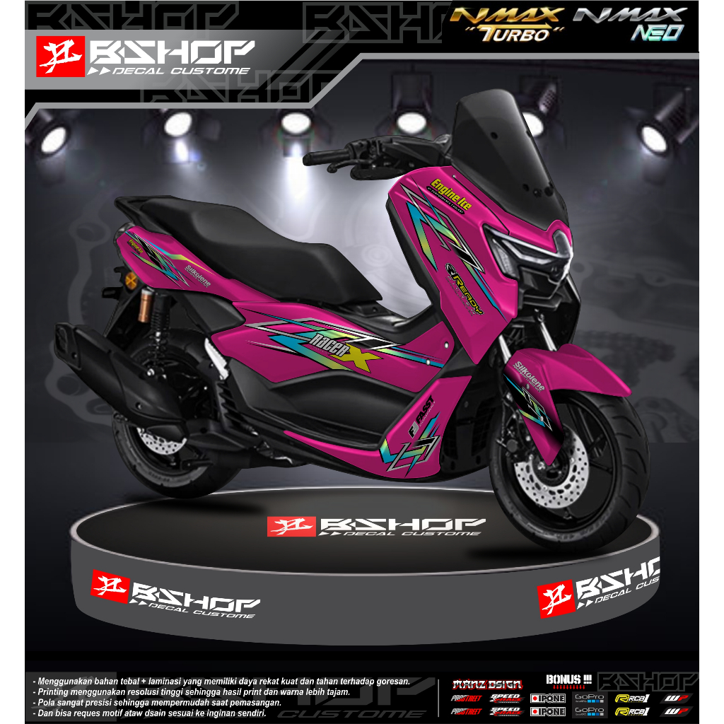 Yamaha Nmax Turbo Neo Full Body Decal Racer | Shopee Malaysia