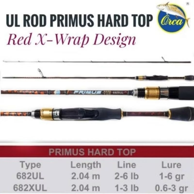 Ul ORCA PRIMUS HARD TOP ROD 682/204cm END OF YEAR | Shopee Malaysia