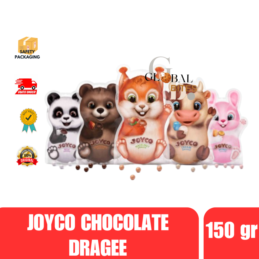 Joyco Chocolate Dragee Chocolate hazelnut Milk Cream 150gr | Shopee ...