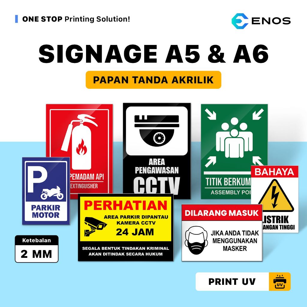 Acrylic Signage Size 21X15 2mm Thick Home - Office Decoration | Shopee ...