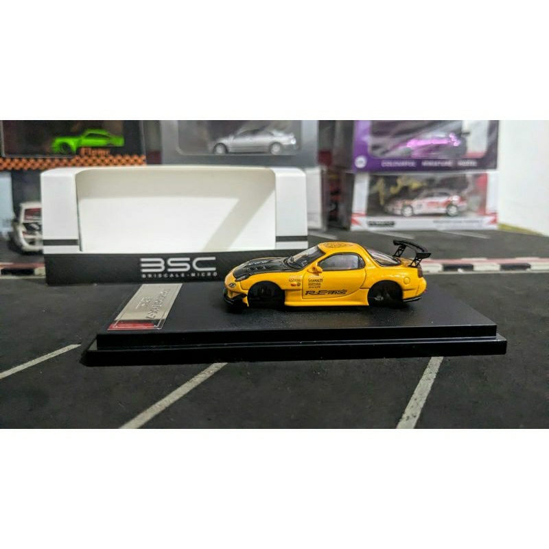 Diecast BSC Briscale Micro Mazda Rx7 RX 7 FD3S RE Yellow Carbon Hood ...
