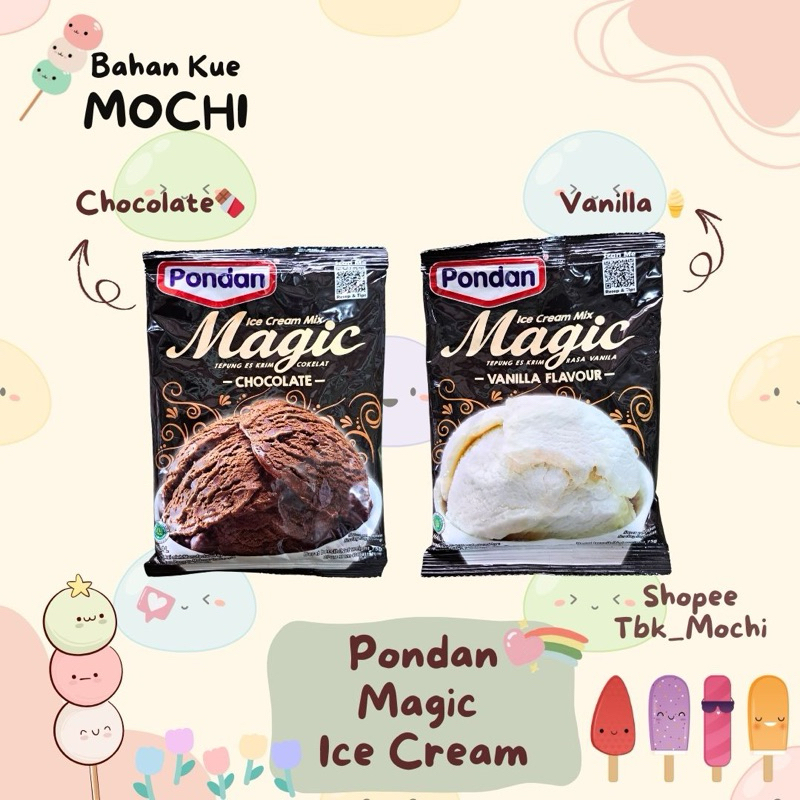 Pondan Magic Ice Cream / Pondan Ice Cream Instant Powder 75gr | Shopee ...