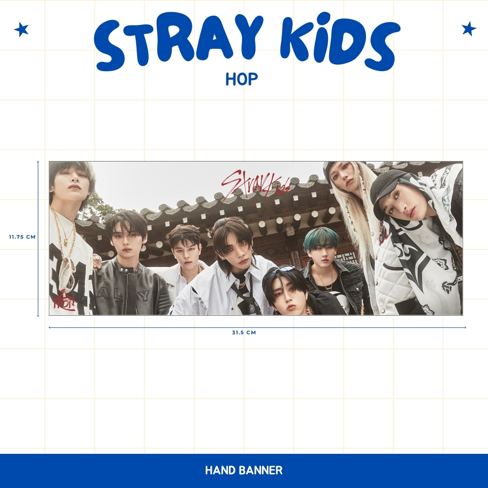 HAND BANNER STRAY KIDS HOP HANDBANNER (PRICE 1 PCS + 2 SIDES LAMINATED ...