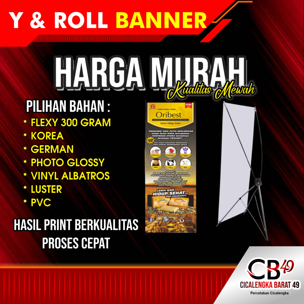 Y Banner/ Banner Stand Size 60 X 160Cm Y Banner Aluminum / Rollup Banner | Shopee Malaysia