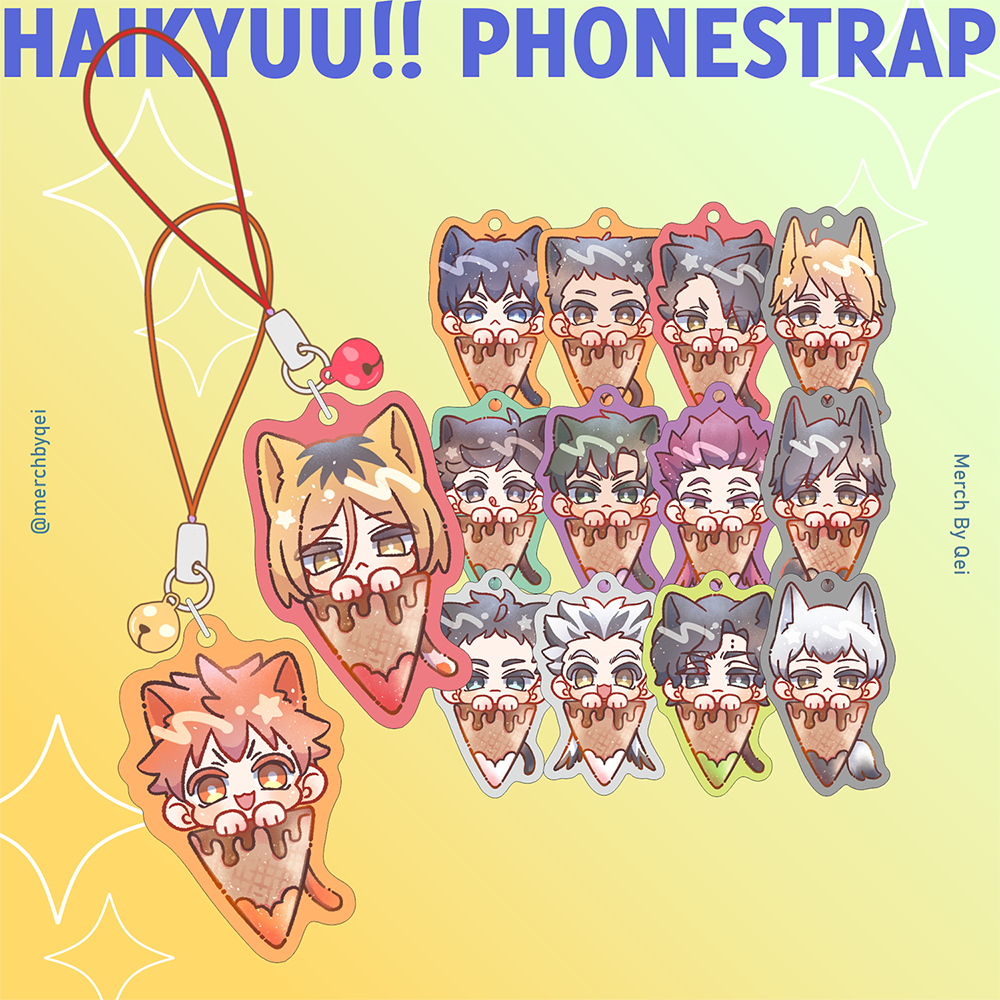 Haikyuu Phonestrap!! Fan Merchandise - MERCH BY QEI: Kenma, Hinata ...