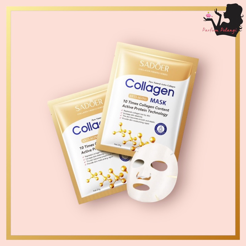 Sadoer Sheet Mask Collagen Face Mask Brightening Moisturizing Skin Care ...
