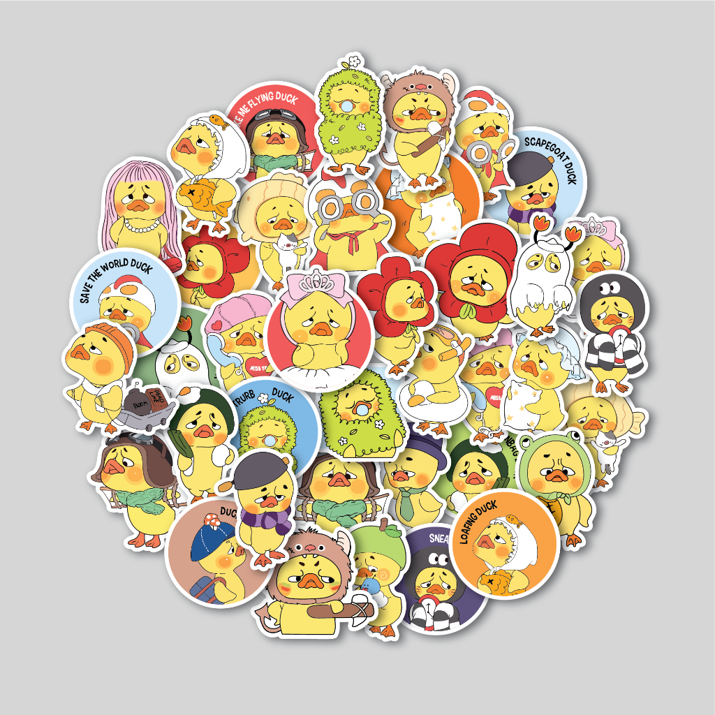 Upset DUCK STICKER PACK | Tumbler STICKER | Helmet SUITcase LAPTOP ...