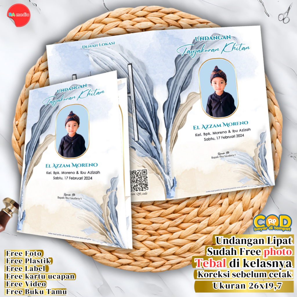 MINIMAL Circumcision invitations, unique prices, fast process, minimum ...