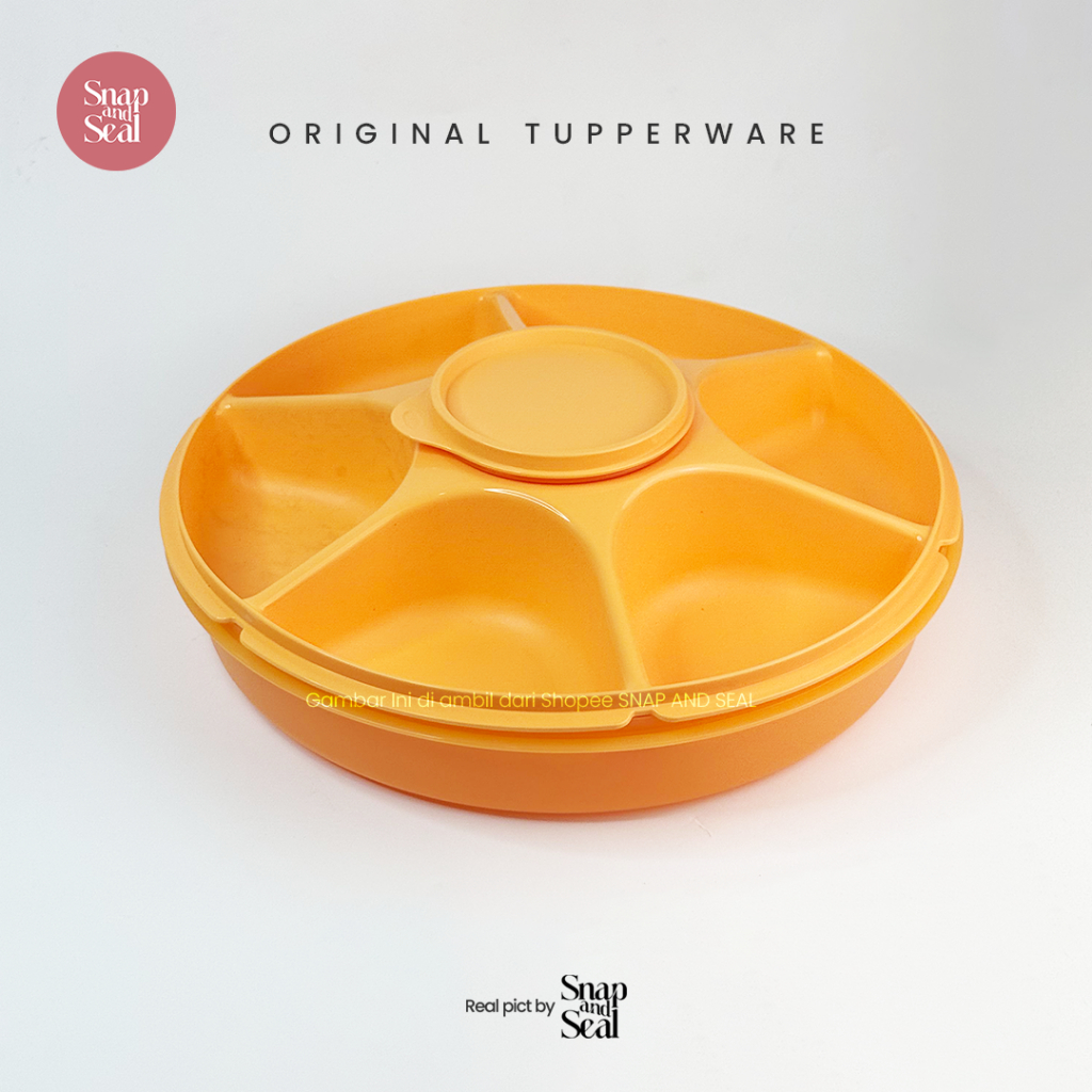 Tupperware LARGE SERVING CENTER free bowl 1pcs, Eid cake holder-1 | Shopee Malaysia