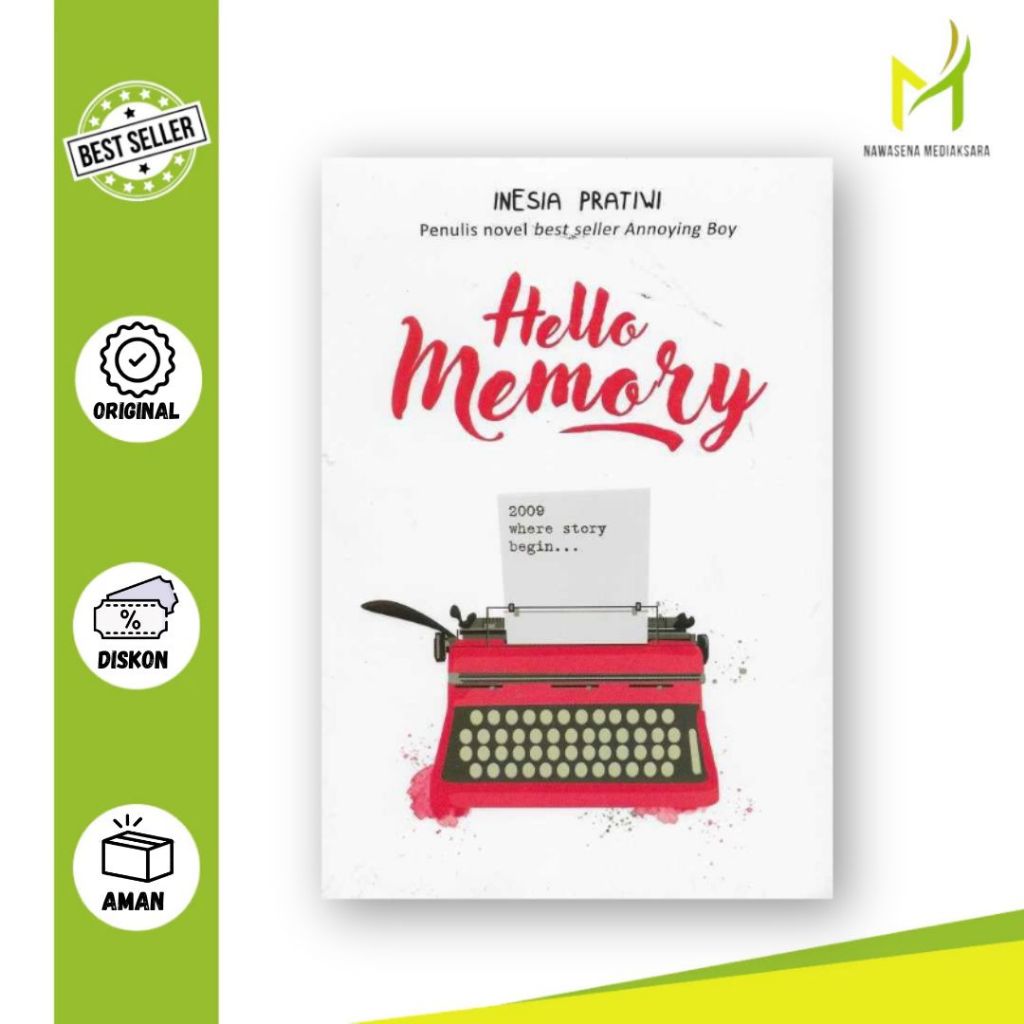 Hello Memory Novel Book By Indonesia Pratiwi - Coconut Books - Original ...