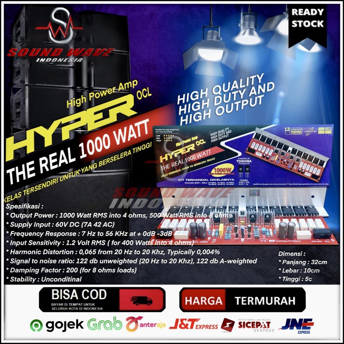 Kit HYPER OCL 1000W MONO AMPLIFIER | Shopee Malaysia