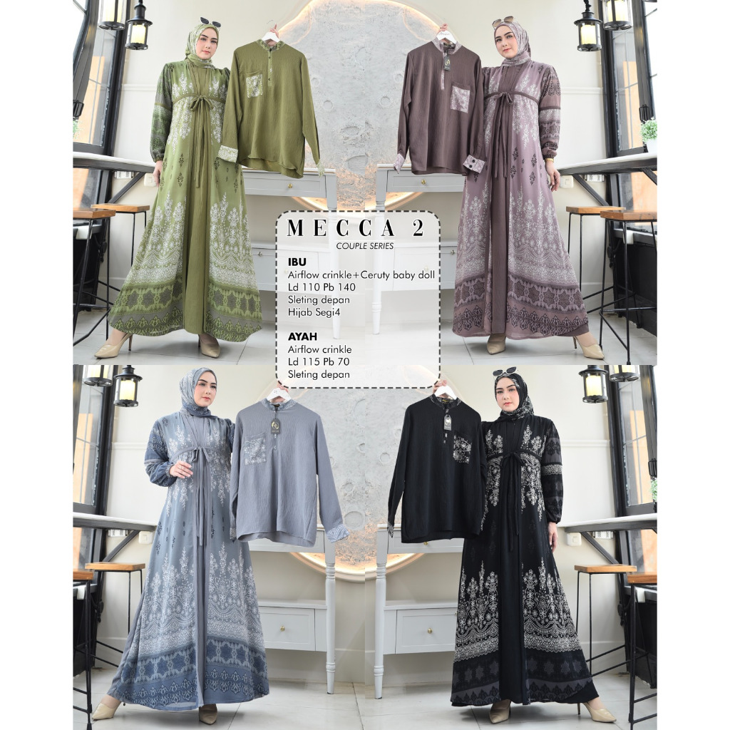 Ilya FS- MECCA 2 contemporary models of husband and wife Couple robes ...