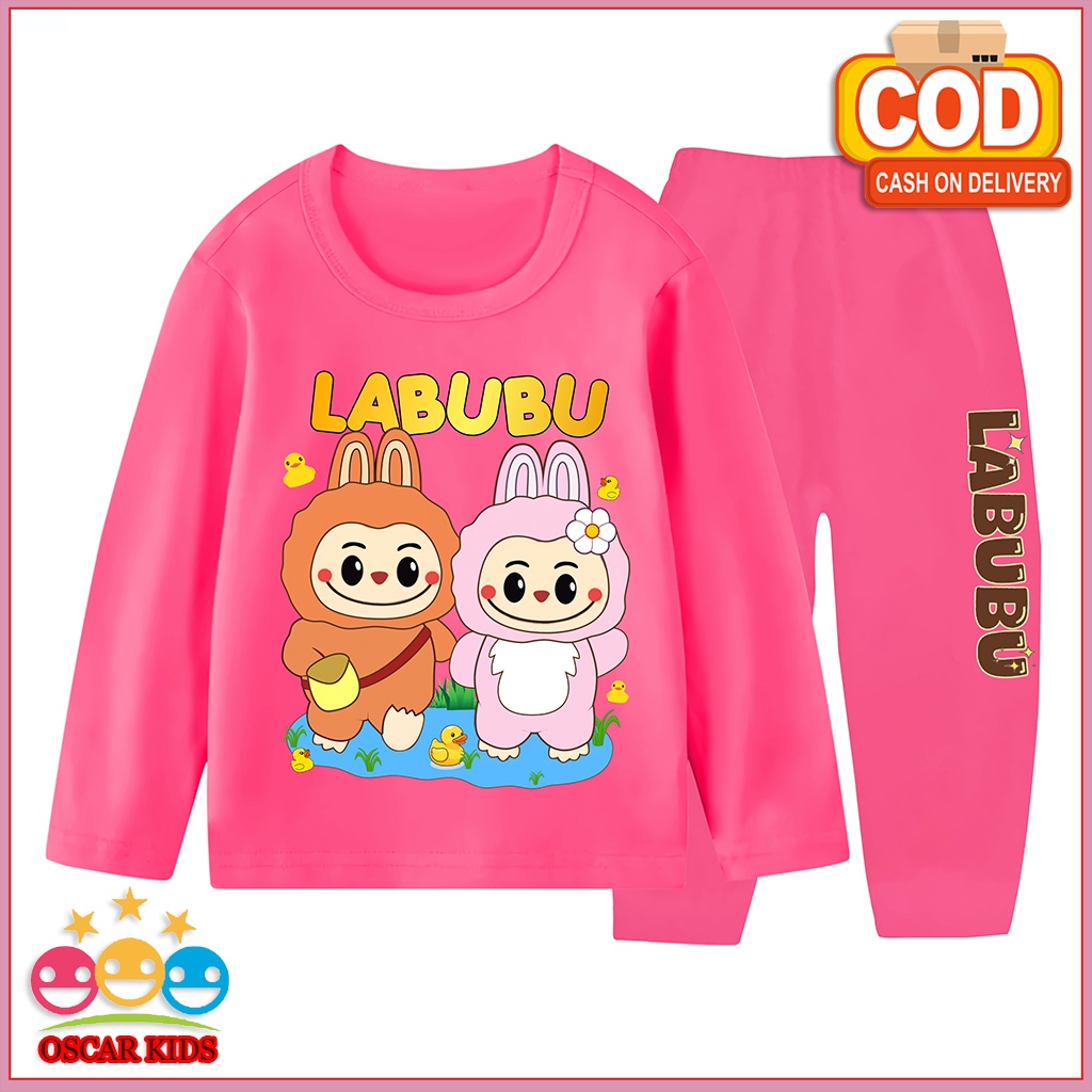 Labubu Viral Pajamas Girls' Sleepwear Labubu Long Sleeve Trousers 3 ...