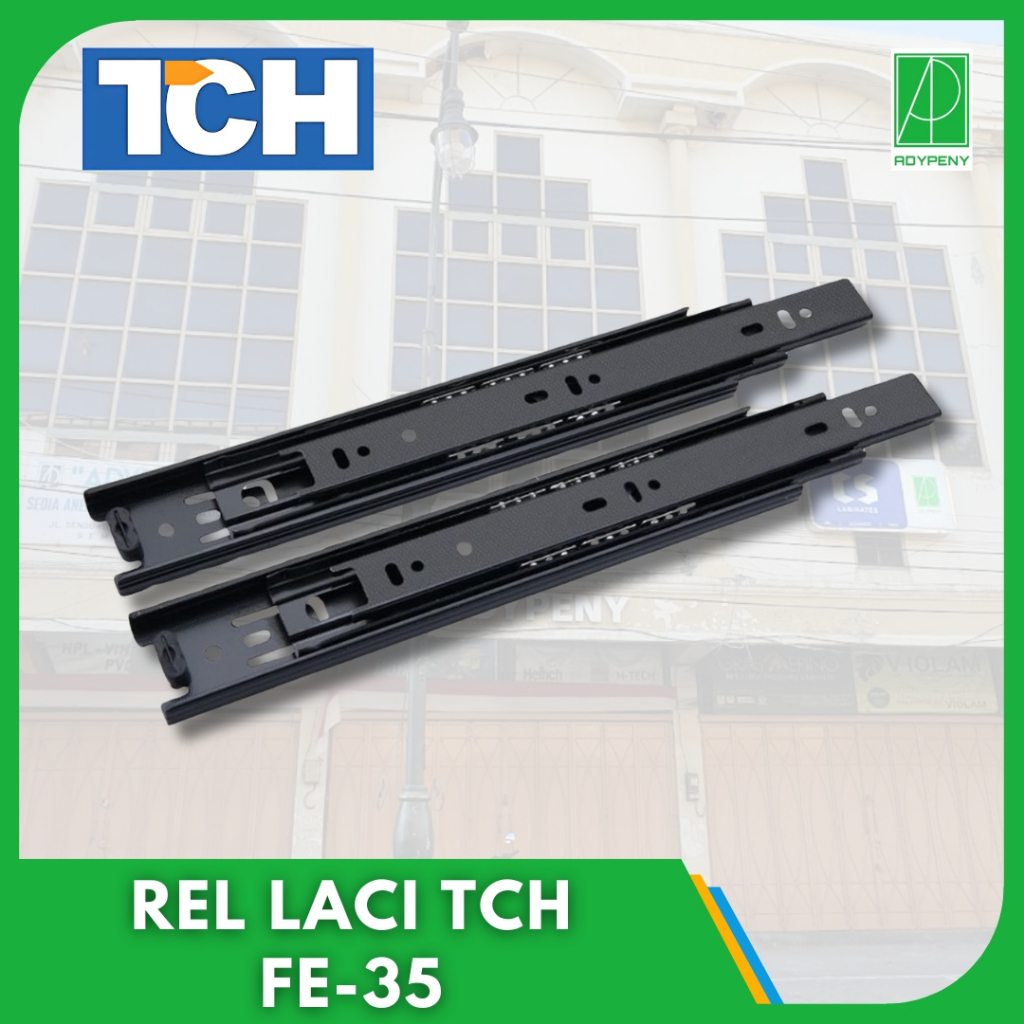 Tch FE35 Double Track Full Extension Sliding Drawer Rail | Shopee Malaysia