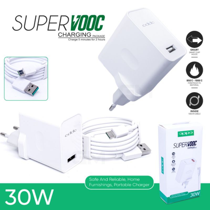 Oppo CHARGER 30W MICRO TIPC FAST CHARGING ORIGINAL 100% | Shopee Malaysia
