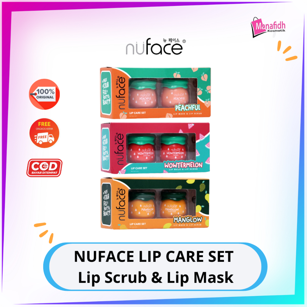 Nuface Lip Scrub & Lip Mask Care Lip Set (2 x 5gr) | Shopee Malaysia