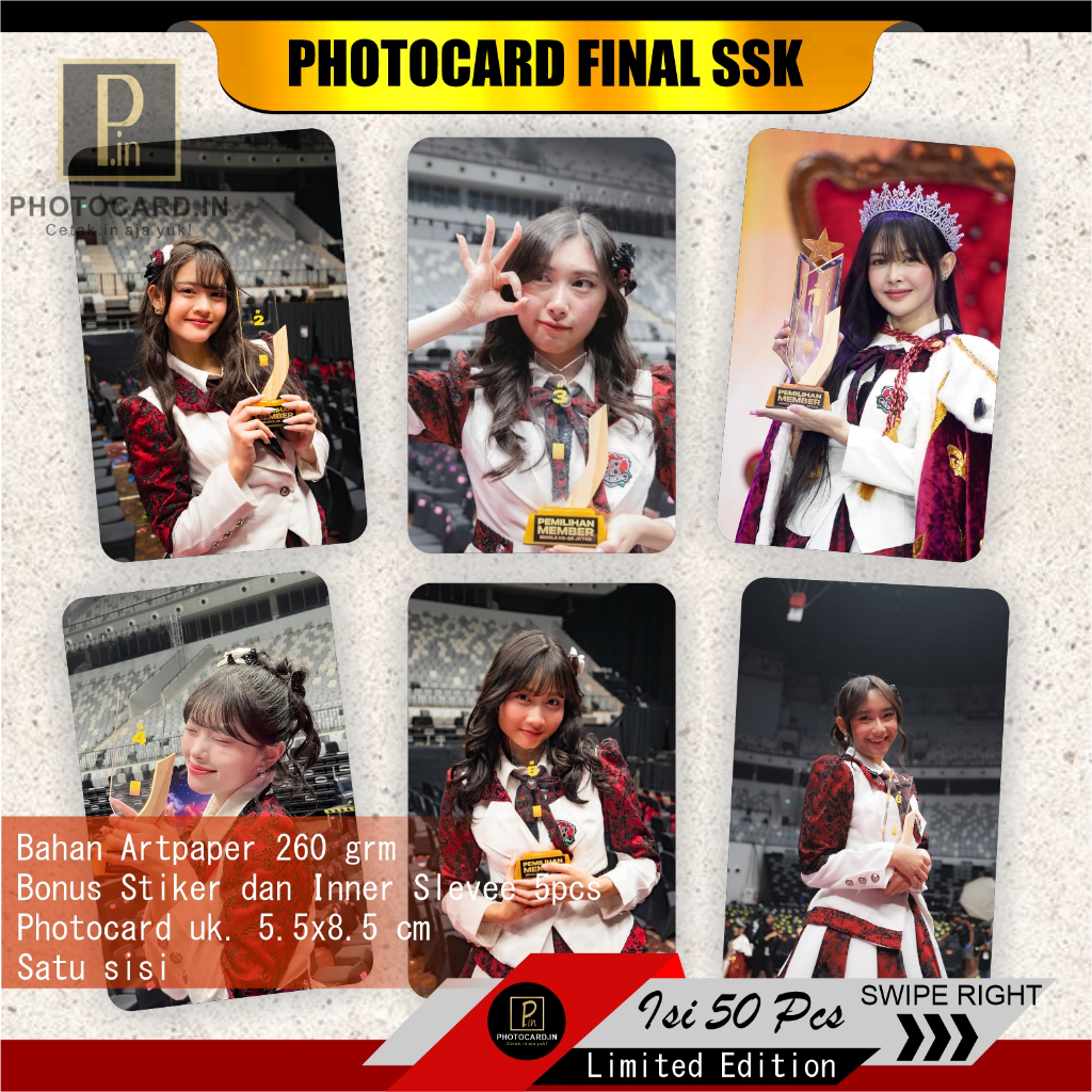 Photocard JKT48 Final SSK Edition (SSK Cup Handle) contains 50 pcs ...