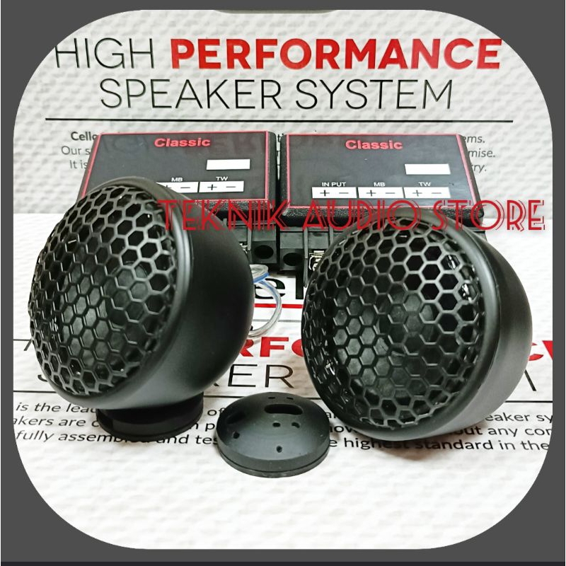Fullrange 2 inch Tweeter Speaker Includes 2Way Classic Crossover ...