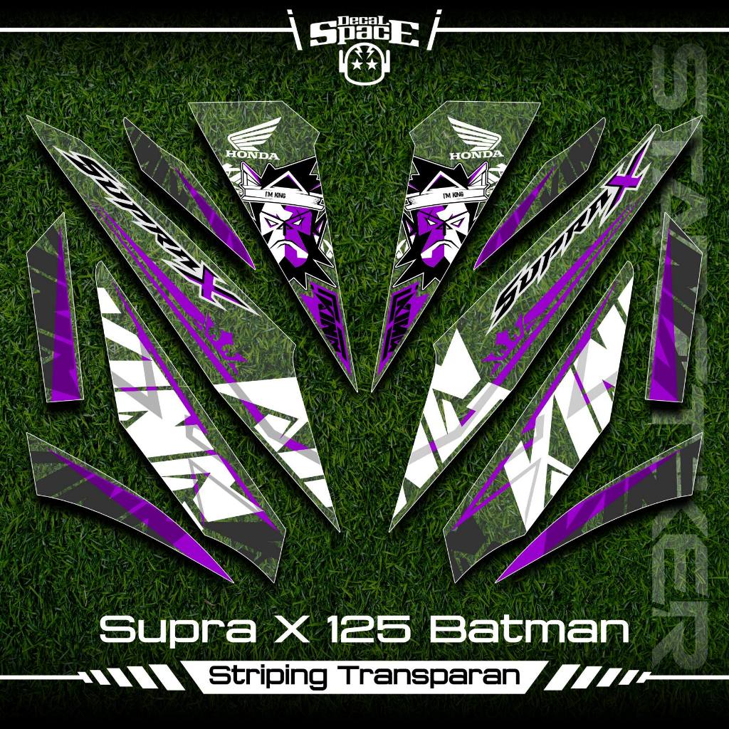 Transparent STRIPING SUPRA X 125 BATMAN TRANSPARENT CLEAR WAVE 125 KING ...