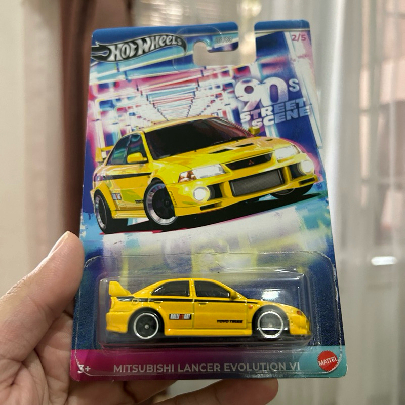 Hot Wheels 90s Street Scene - Mitsubishi Lancer Evolution VI Yellow ...