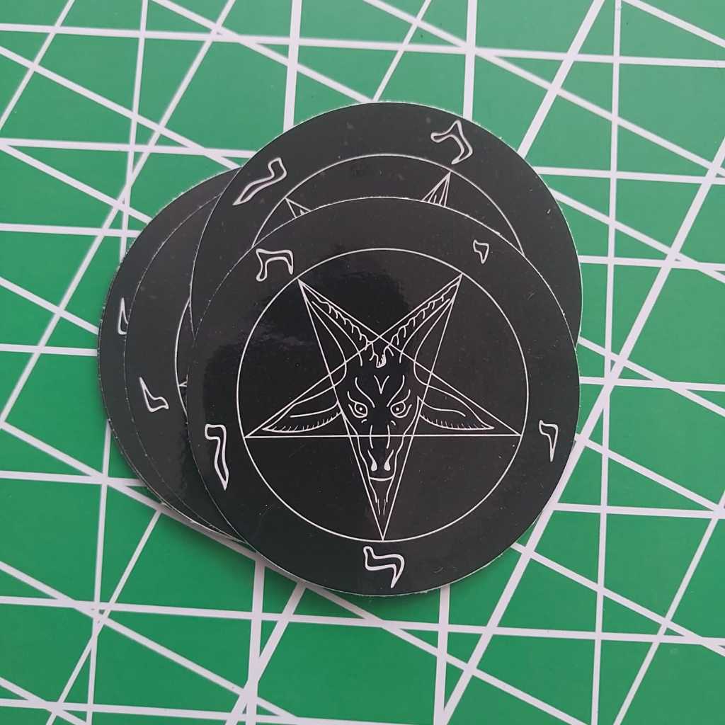 BAPHOMET PENTAGRAM SIGNAL STICKER | Shopee Malaysia