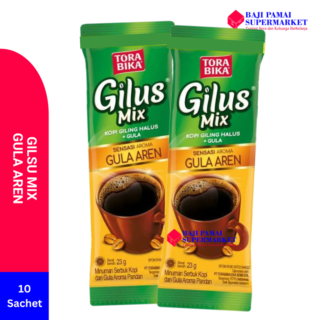 Torabika Gilus Mix Palm Sugar contains 10 Sachets | Shopee Malaysia