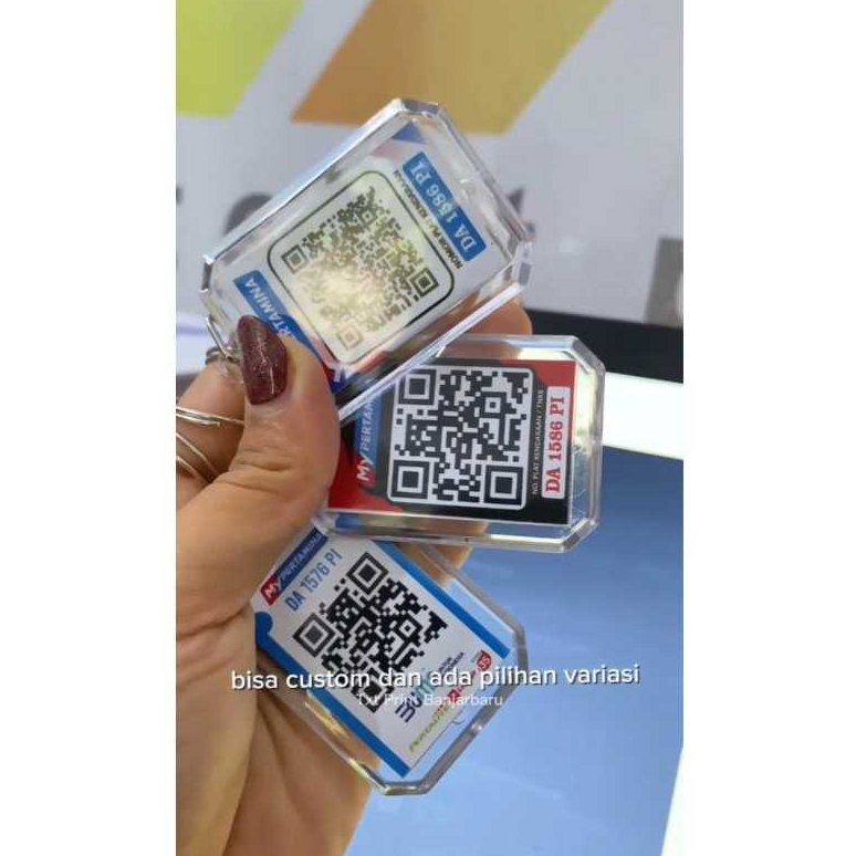 GANTUNGAN Keychain ACRYLIC SCAN BARCODE PERTAMINA | Shopee Malaysia