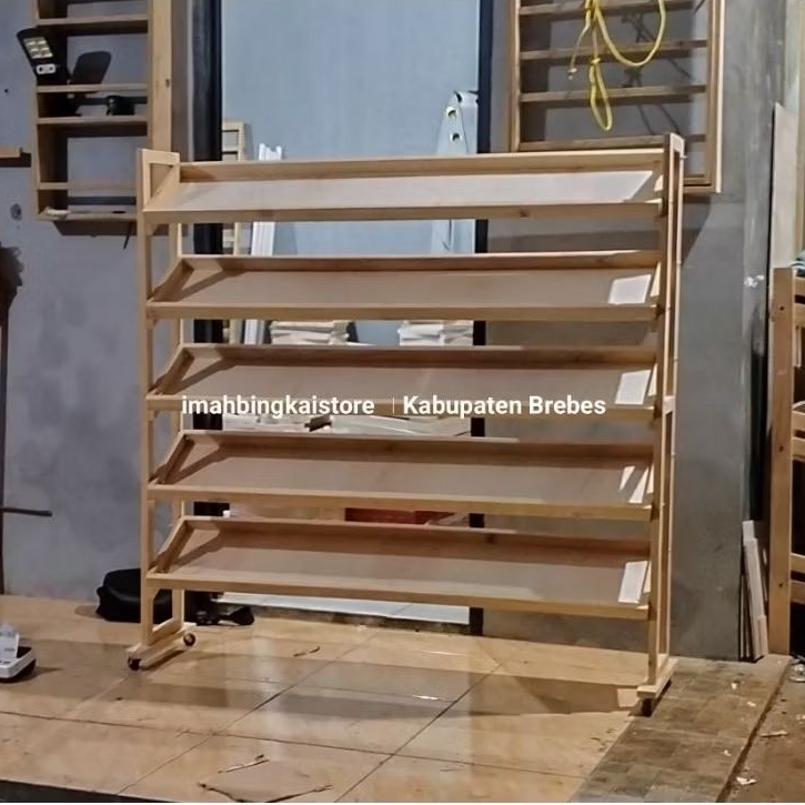 KAYU Vegetable rack Vegetable Display Rack Wooden Vegetable Rack ...