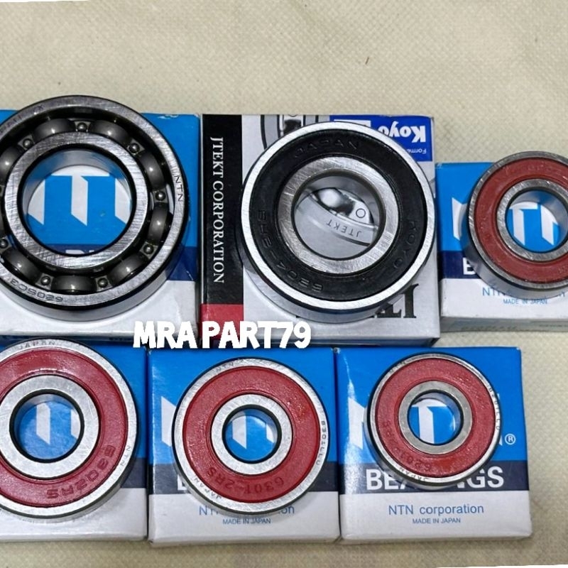 Bearing RASIO SET 6PCH NTN/KOYO JAPAN ORIGINAL YAMAHA NMAX 155 OLD ...