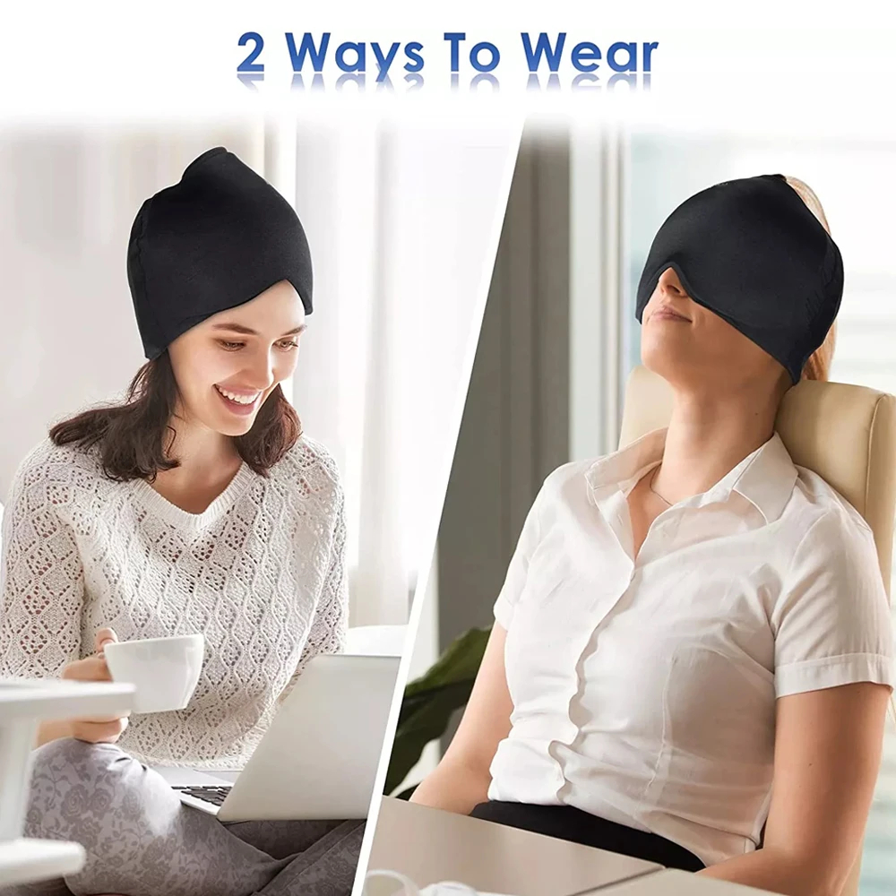MATA Pm77-migraine Compress Hot Gel Mask Hat Compress Head Therapy ...